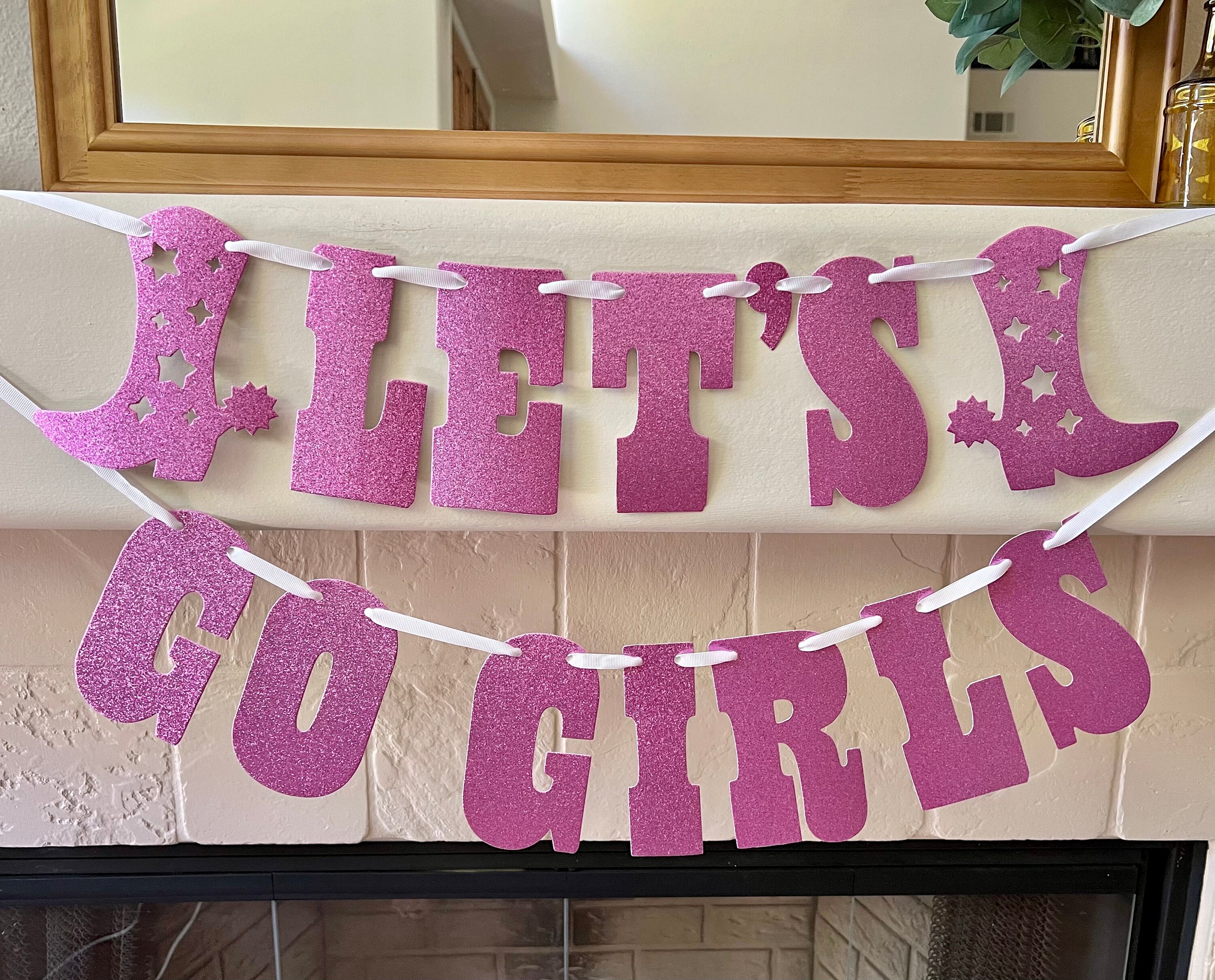 Bachelorette Banner Lets Go Girls Banner for Bachelorette - Etsy
