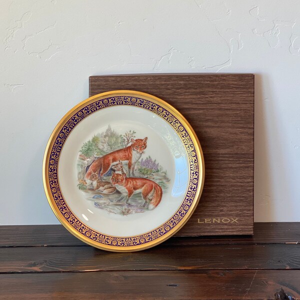 Lenox Boehm Woodland Wildlife Plate - Etsy
