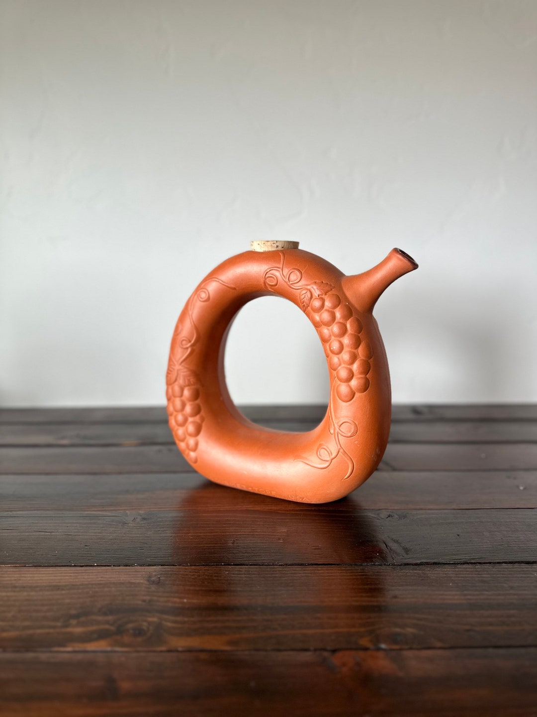 Vintage Terracotta Wine Decanter, Vintage Gourmet-topf #635 Clay Wine ...