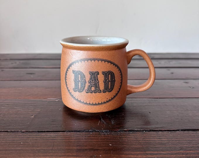 Vintage 'dad' Mug, Rustic Vintage Stoneware Dad Mug Coffee Cup - Etsy