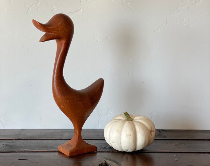 Modern Vintage Wooden Duck Mid Century Modern Wooden Duck - Etsy