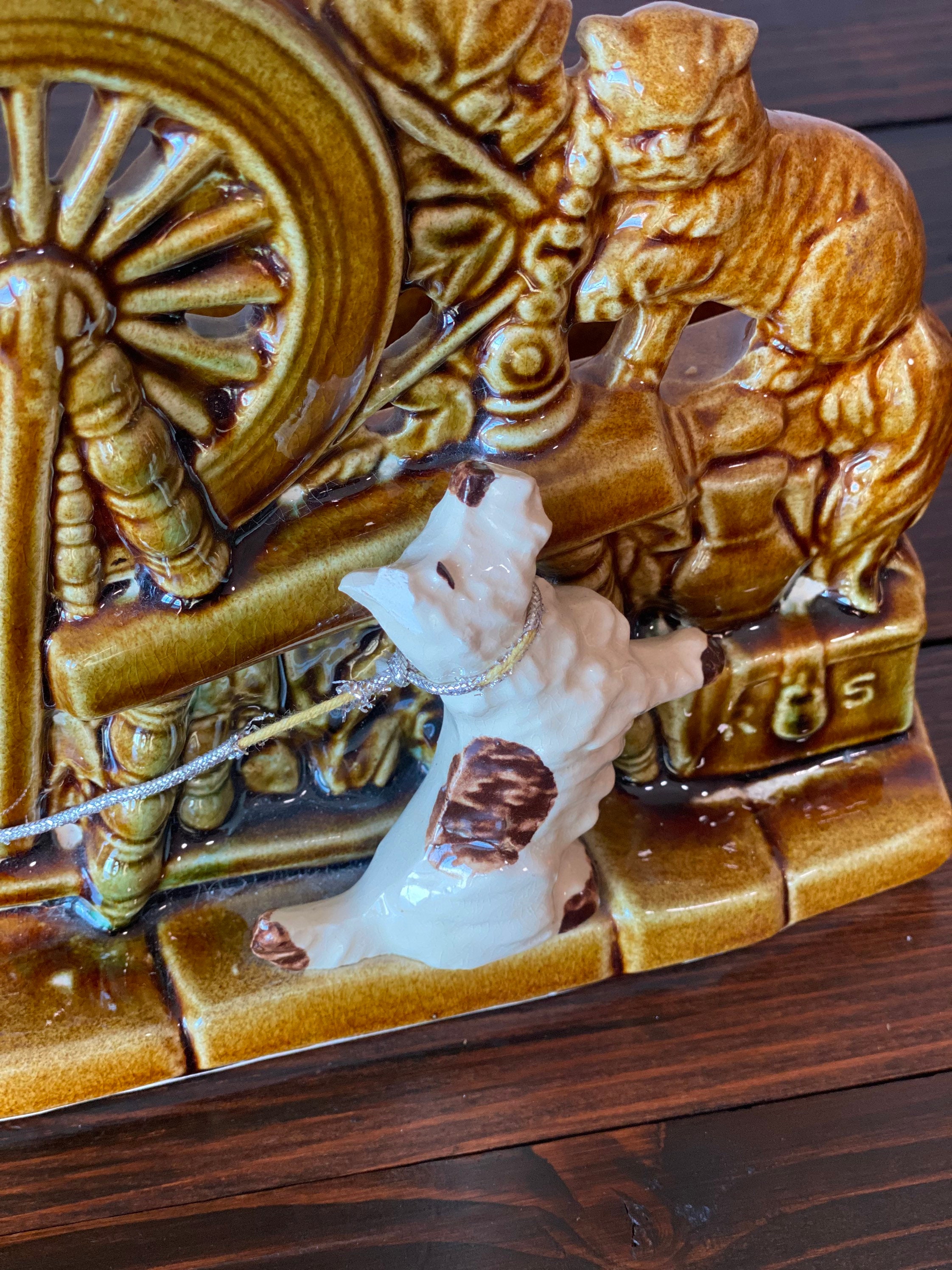 1950's Mccoy Planter Vintage Mccoy Dog and Cat Spinning - Etsy