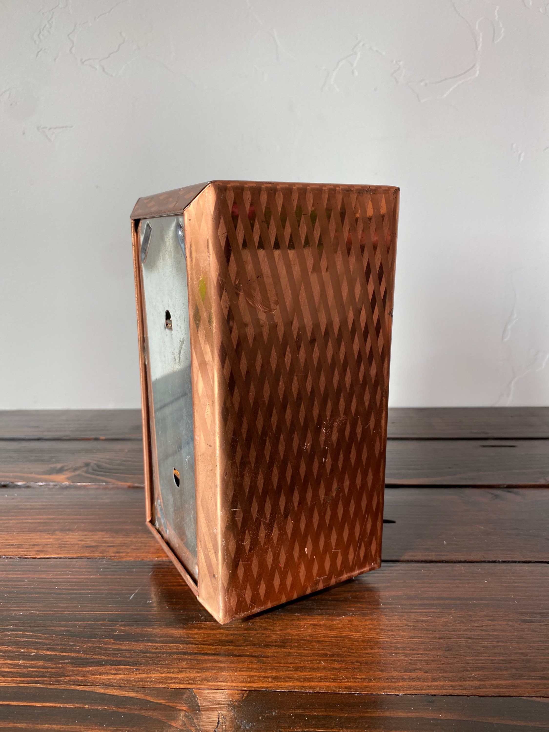 Vintage Copper Napkin Holder Vintage Copper Diner Napkin - Etsy