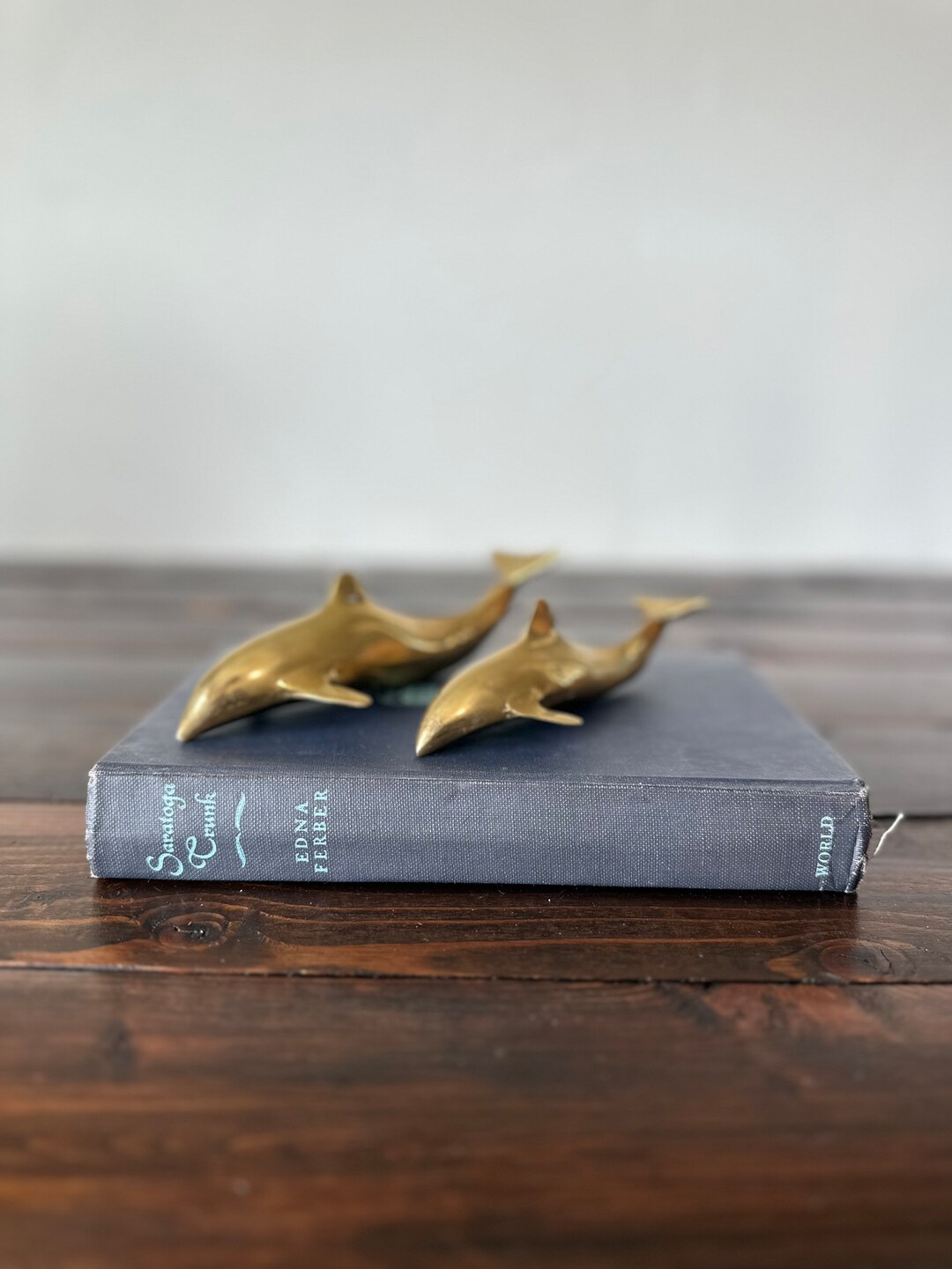 Vintage Brass Dolphin Pair, Vintage Nautical Brass Dolphin Figurines - Etsy