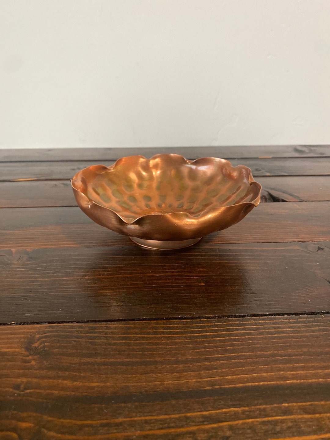Mid Century Gregorian Copper Ashtray or Trinket Dish - Etsy