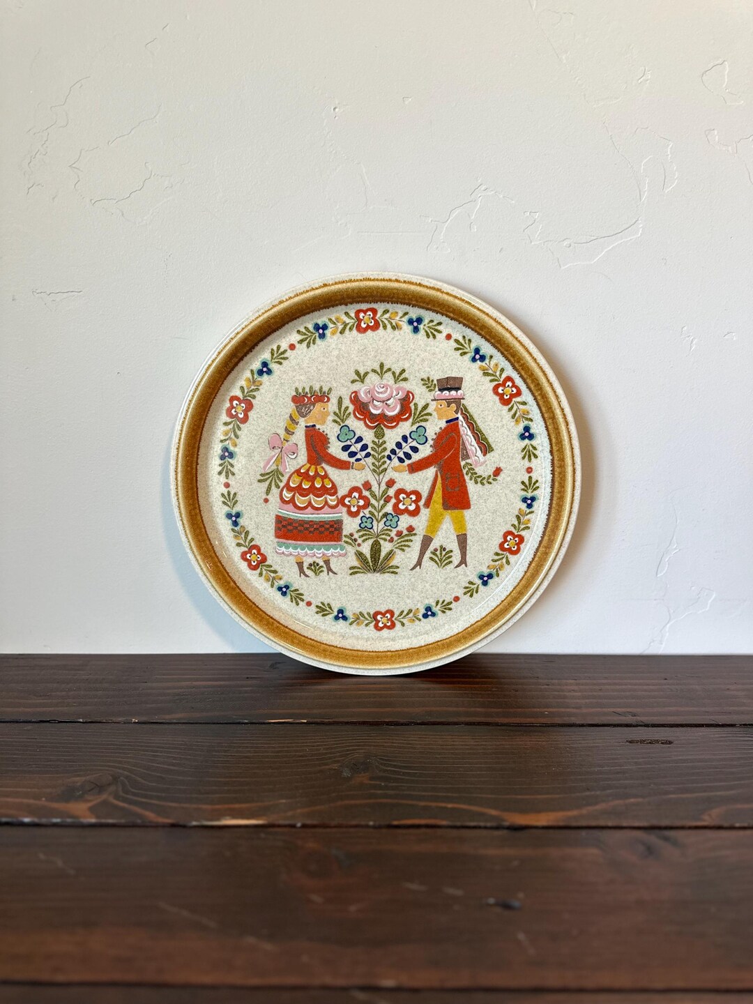 Vintage Mikasa Stone Manor Kissing Cousins Dinner Plate, Discontinued ...