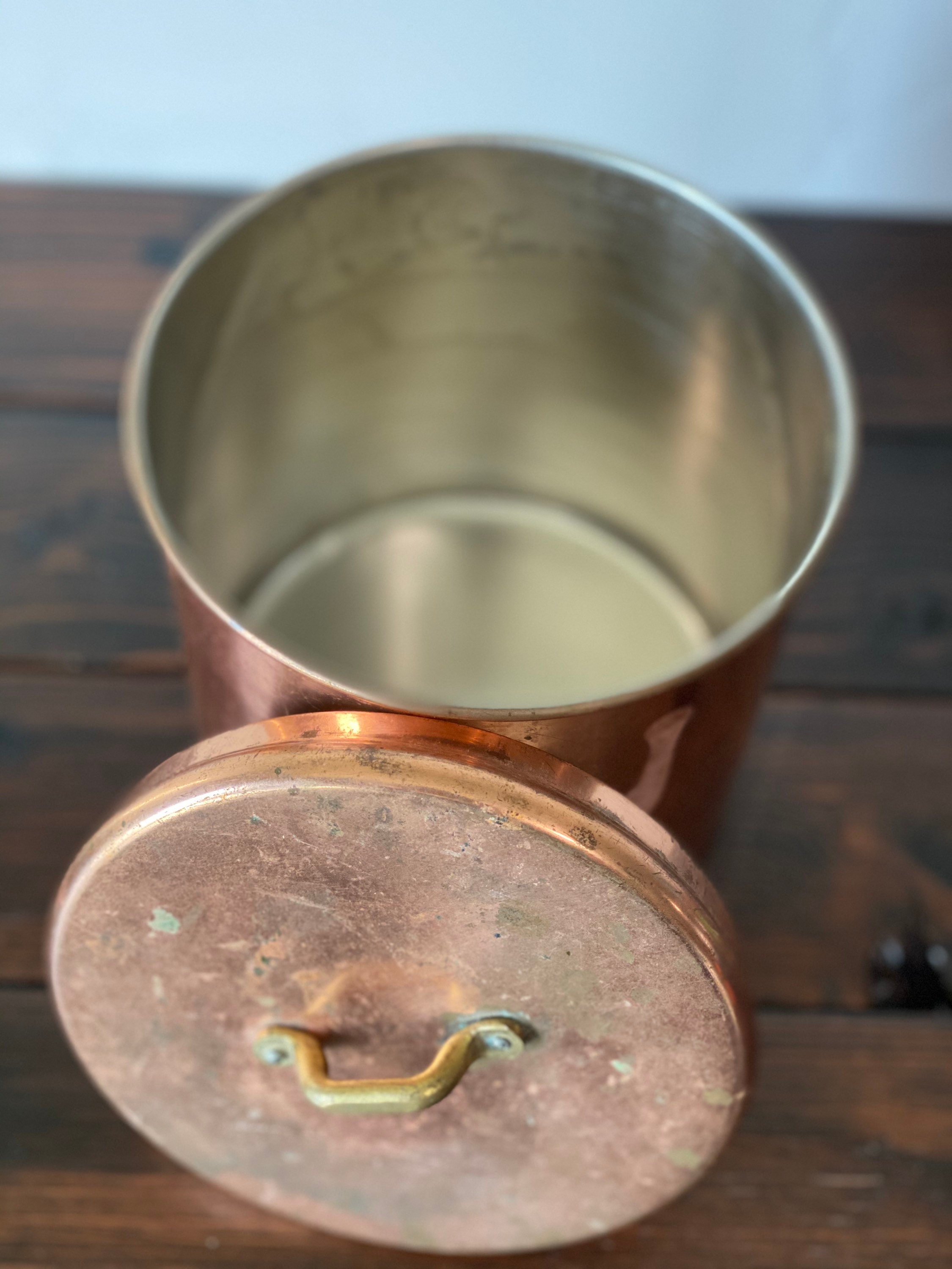 Vintage Copper Sugar Canister Rustic Copper Kitchen Canister | Etsy