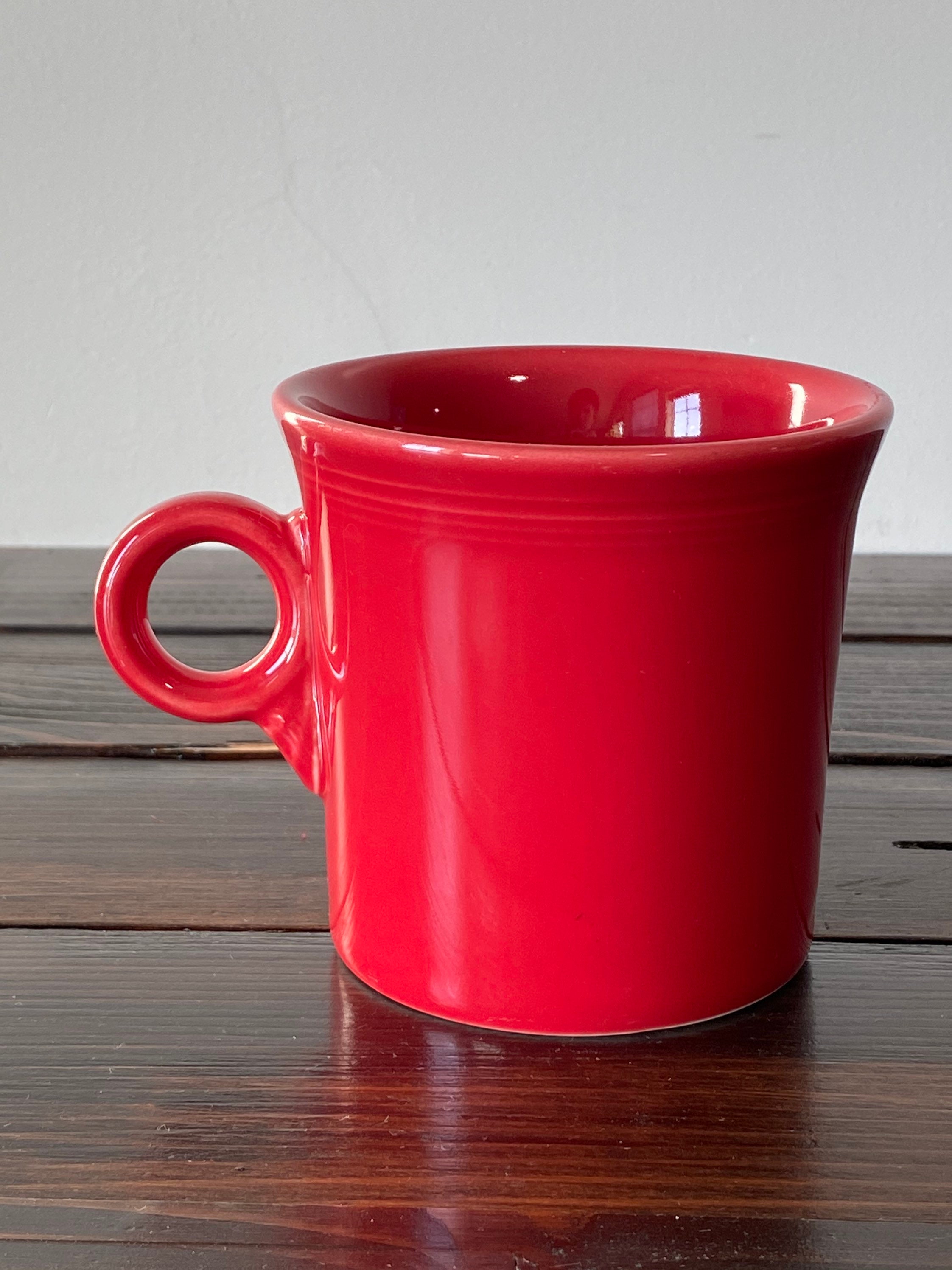 Vintage Fiestaware Red Coffee Cup - Etsy