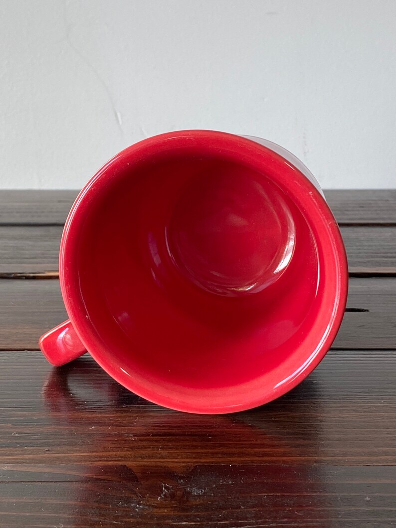 Vintage Fiestaware Red Coffee Cup - Etsy