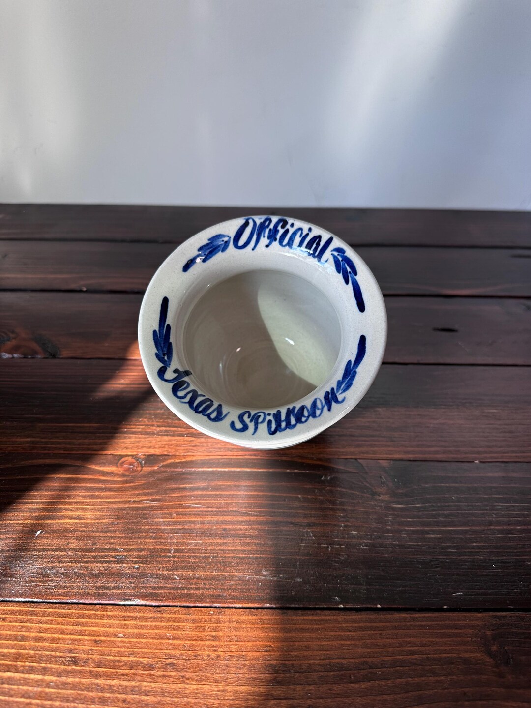 Vintage Stoneware Official Texas Spittoon by Yesteryear Pottery - Etsy