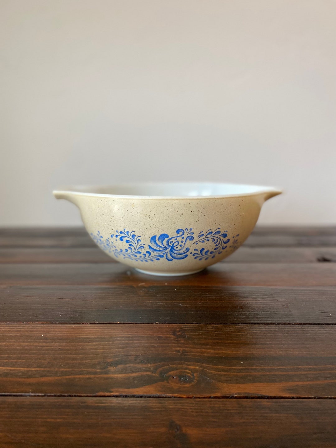 Vintage Pyrex Homestead Mixing Bowl 443, Vintage Pyrex Homestead Blue ...