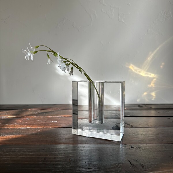 Glass Modern Bud Vase - Etsy