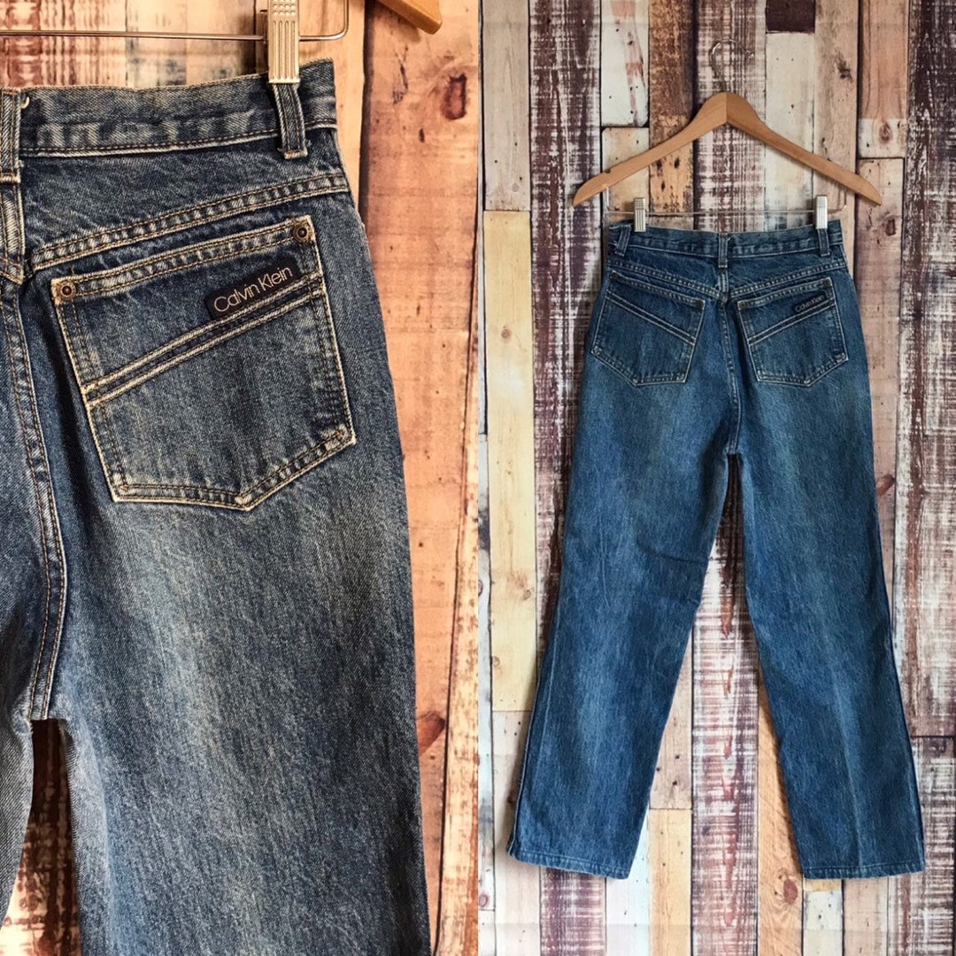 Vintage 80s Calvin Klein Denim Jeans - Size 29x29 - Etsy