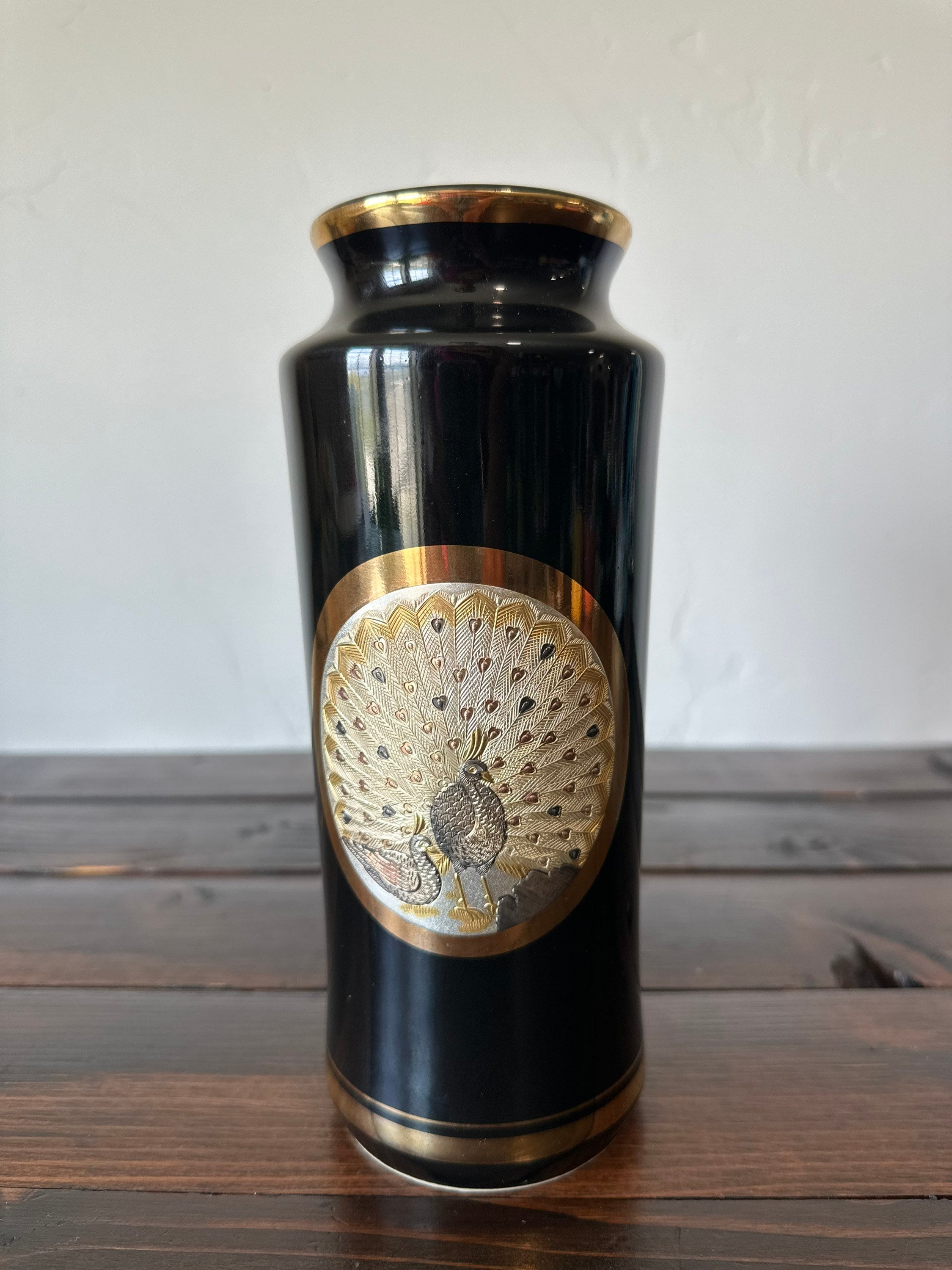 Vintage Japanese Chokin Vase Vintage Chokin Gold and Silver - Etsy