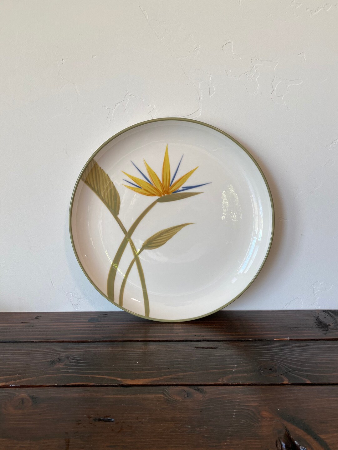 Mid Century Winfield Pottery Birds of Paradise Chop Platter, Vintage ...