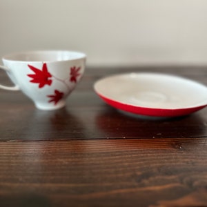 Discontinued Mikasa Pure Red Cup and Saucer, Mikasa Pure Red Porcelain ...