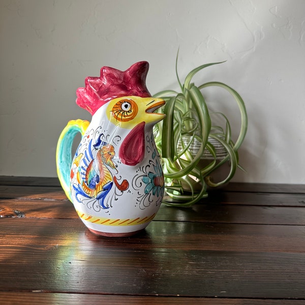 Rooster Pitcher - Etsy