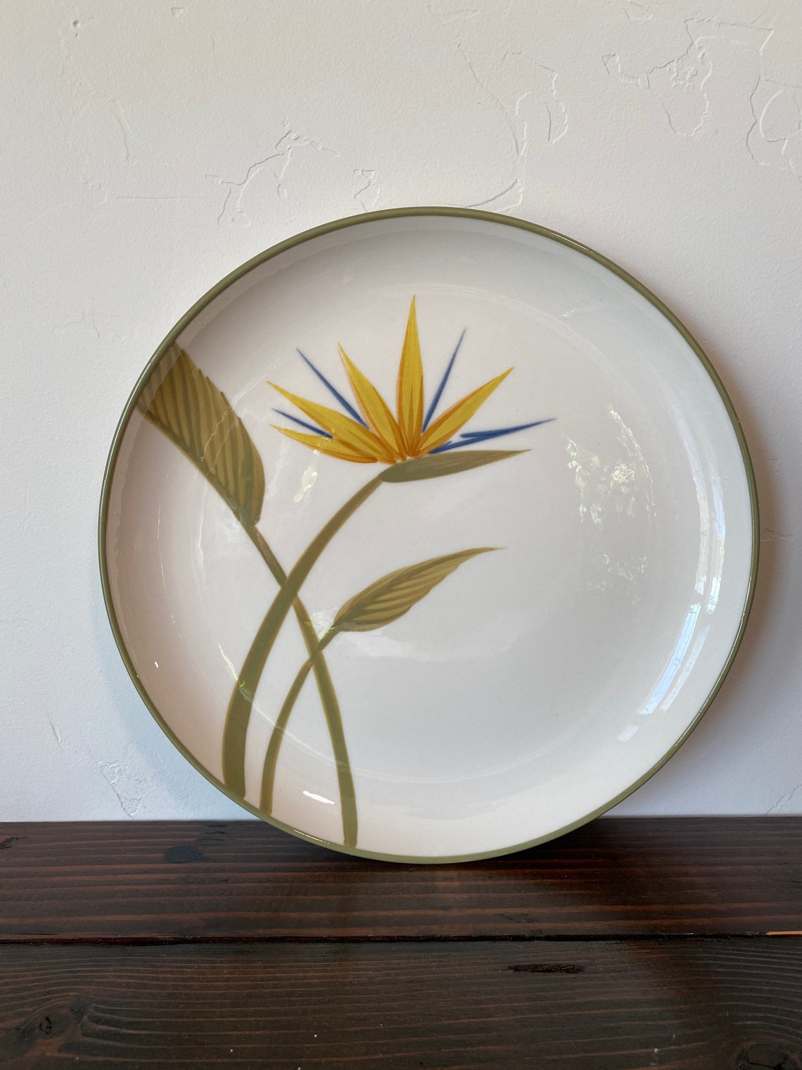 Mid Century Winfield Pottery Birds of Paradise Chop Platter - Etsy