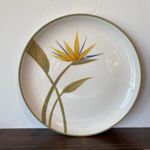 Mid Century Winfield Pottery Birds of Paradise Chop Platter, Vintage ...