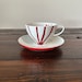 Discontinued Mikasa Pure Red Cup and Saucer, Mikasa Pure Red Porcelain ...