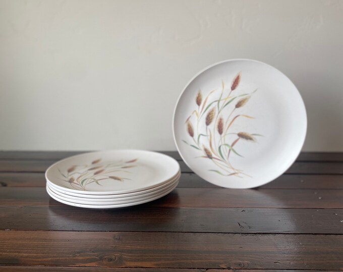 Mid Century Boontonware Wheat Dinner Plates, Modern Vintage Boonton ...