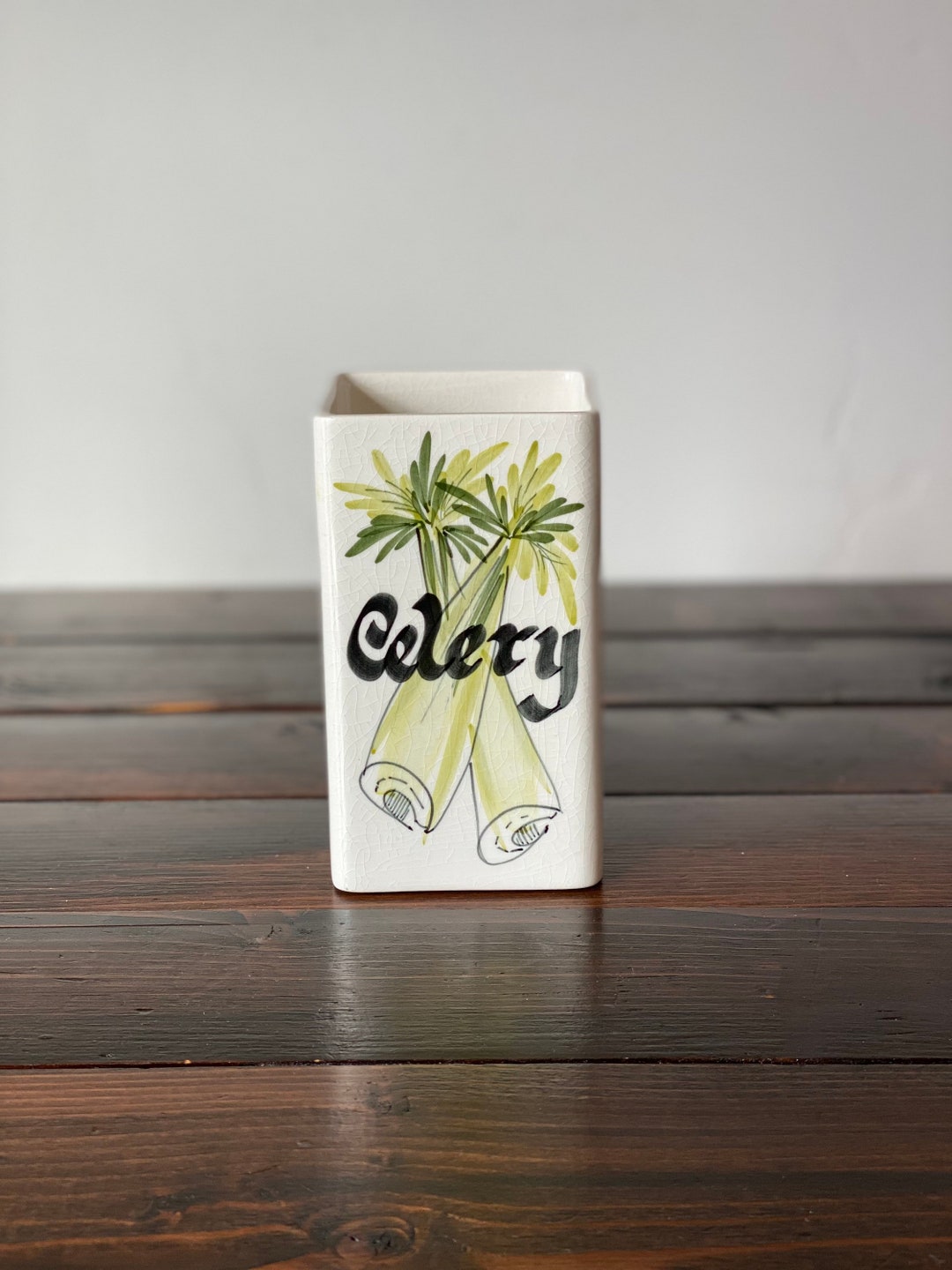 60's Toni Raymond Pottery Celery Canister, Mid Century Toni Raymond ...