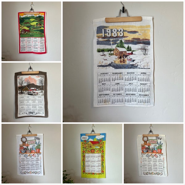 1980s Calendar - Etsy
