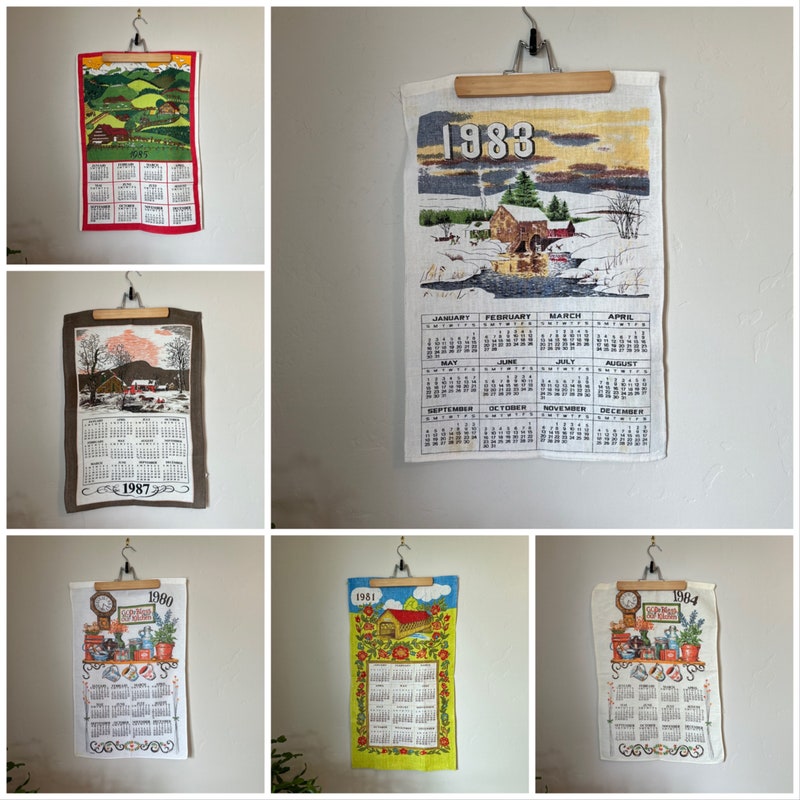 1980s Calendar - Etsy