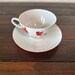 Discontinued Mikasa Pure Red Cup and Saucer, Mikasa Pure Red Porcelain ...