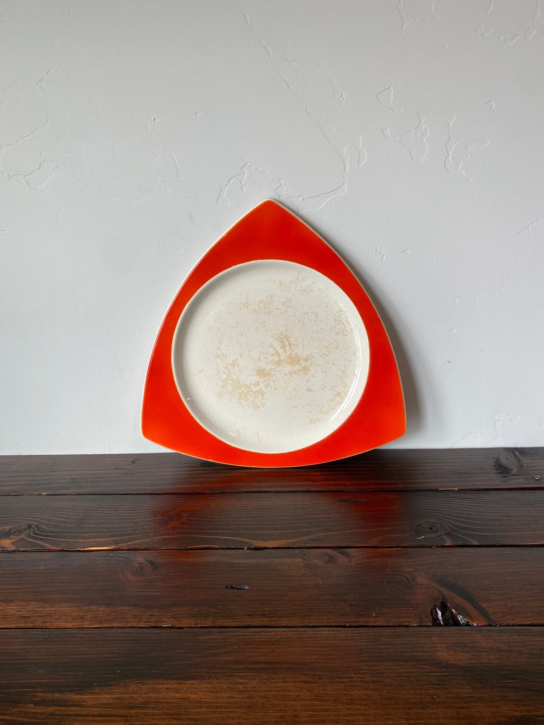 Mid Century Tricorne Mandarin Plate by Salem, Retro Modern Salem ...