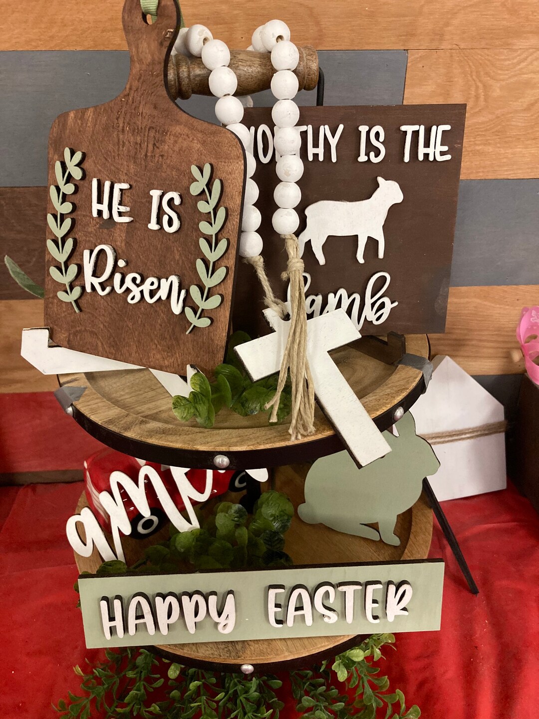 Tier tray for Easter religious tier tray designs lamb tier - Etsy.de