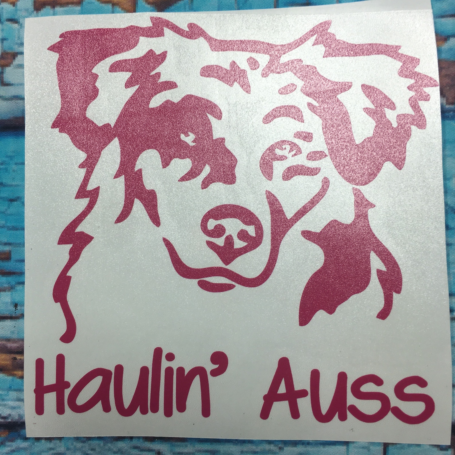 Haulin Auss Decal Australian Shepard Decal Aussie Car Decal | Etsy
