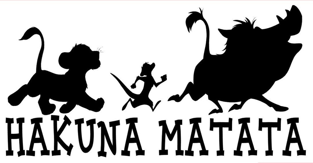Hakuna Matata Decal - Car Sticker - Window Sign - Etsy