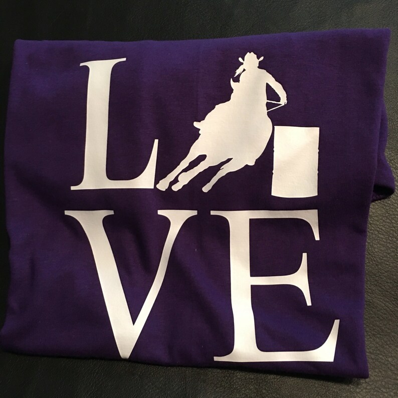 Love Barrel Racing Tshirt LVE Barrel Race LVE Horse Shirt | Etsy