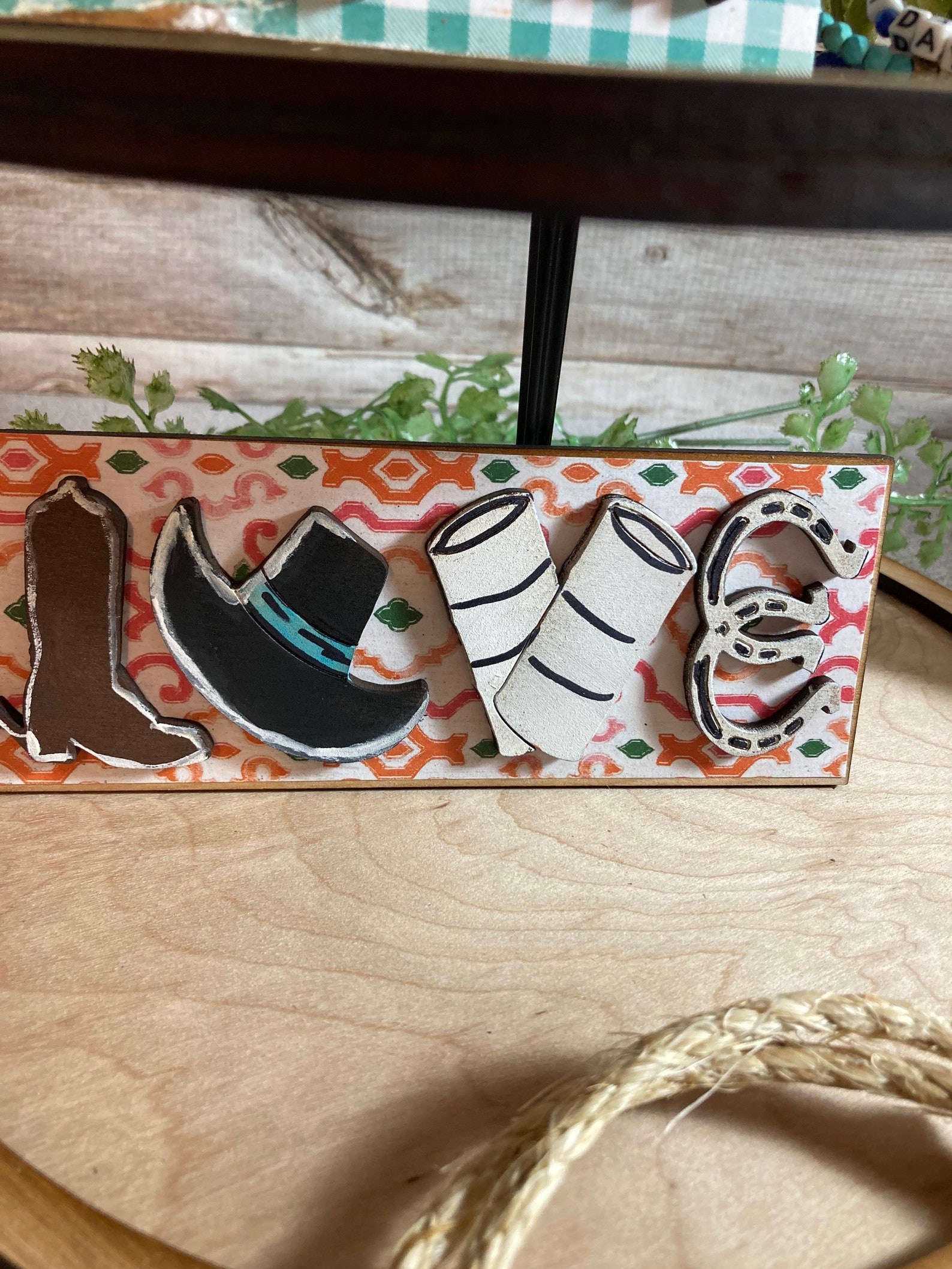 Rodeo Tier Tray Cowgirl Tier Tray Cowgirl Sign Rodeo Sign | Etsy