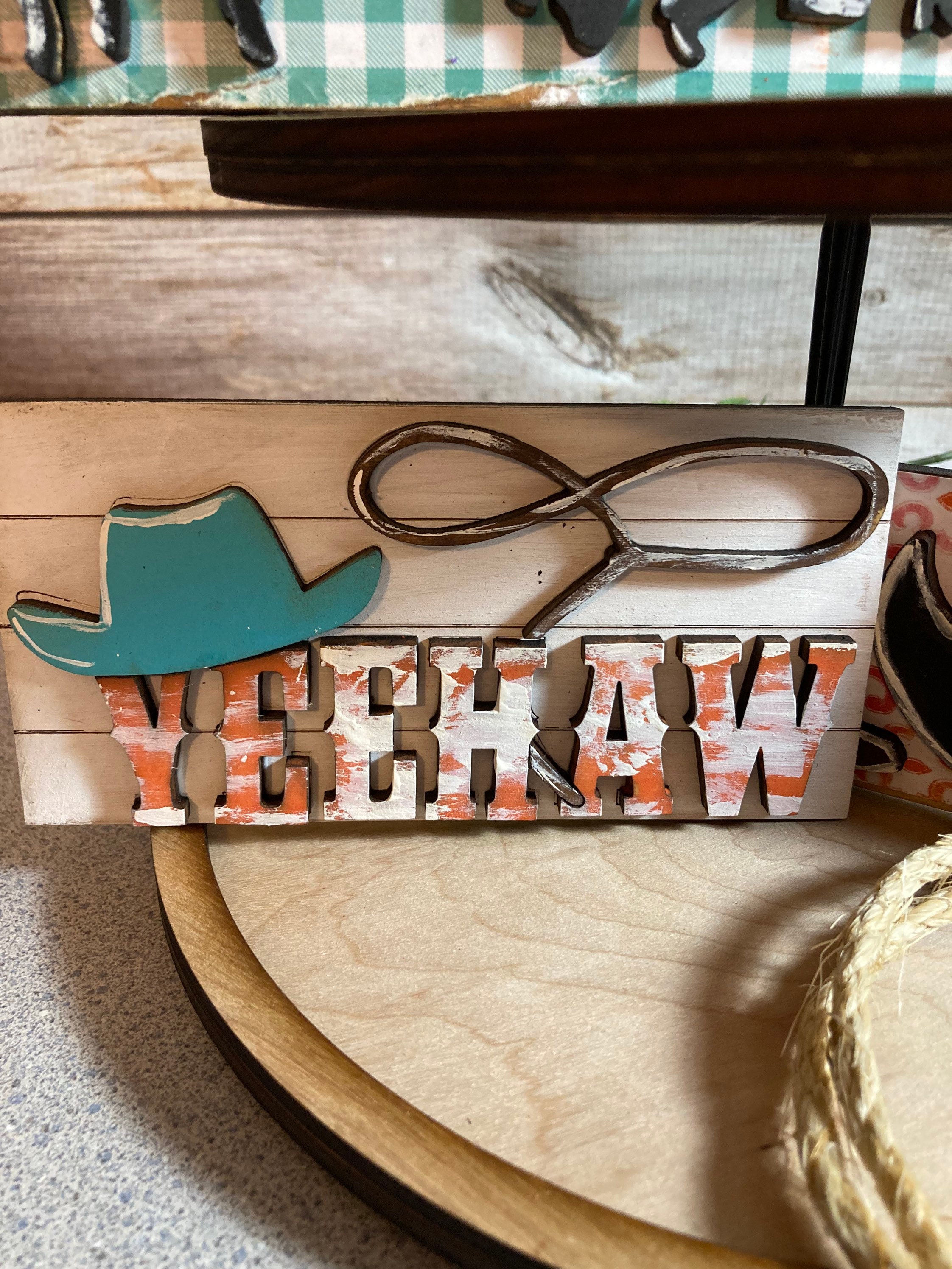 Rodeo Tier Tray Cowgirl Tier Tray Cowgirl Sign Rodeo Sign | Etsy