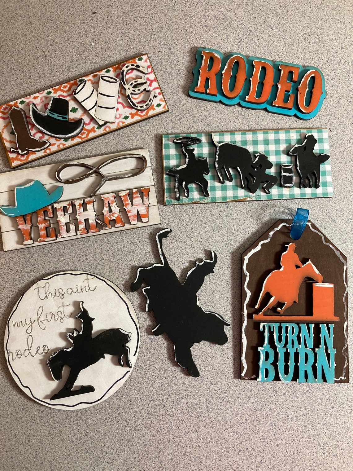 Rodeo Tier Tray Cowgirl Tier Tray Cowgirl Sign Rodeo Sign | Etsy