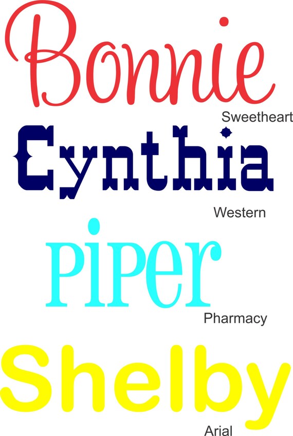 Personalized Name Decal Personalized Name Sticker Vinyl Name | Etsy