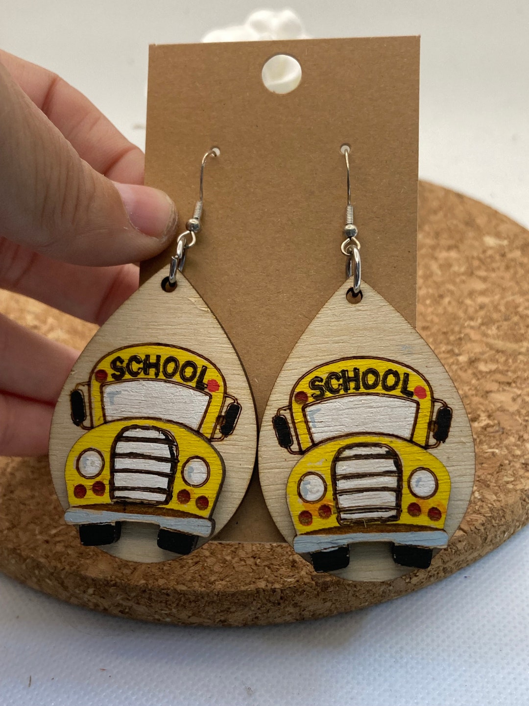 School Bus Earrings - Bus Driver Dangle Earrings - Bus Stud Earrings - Etsy