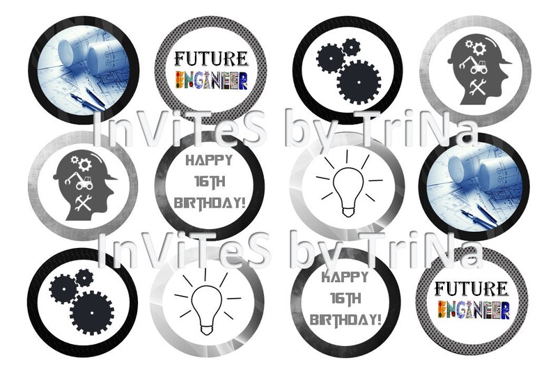 Engineering Birthday Invitation - Etsy