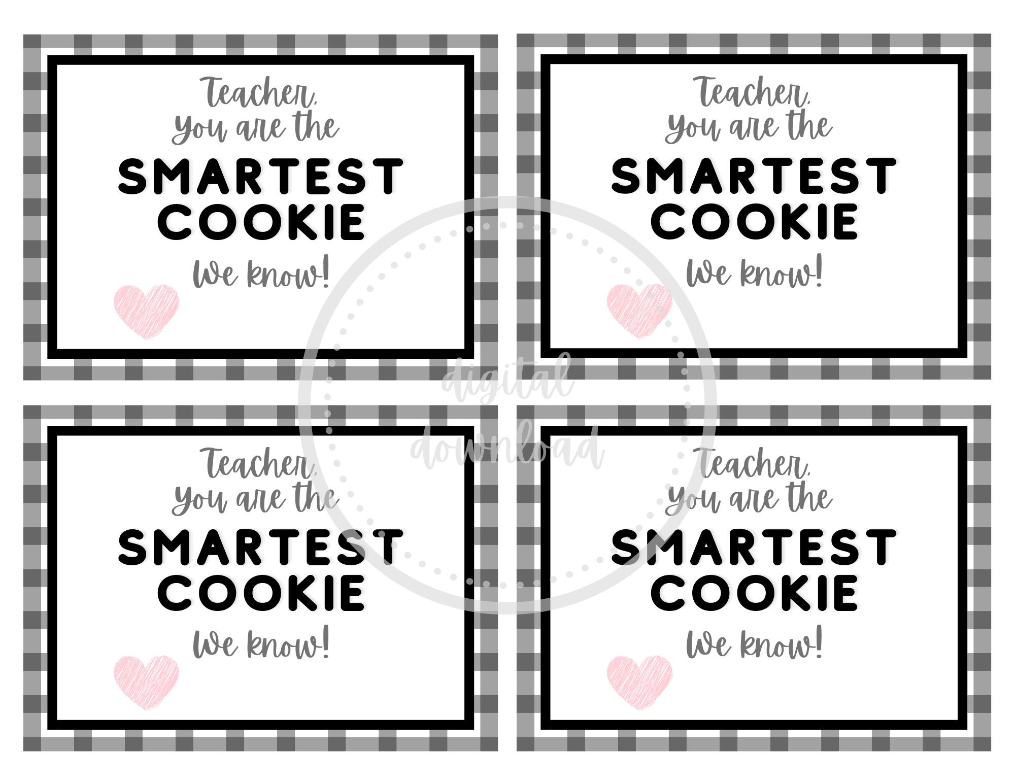 Printable Cookie Box Tags - Etsy