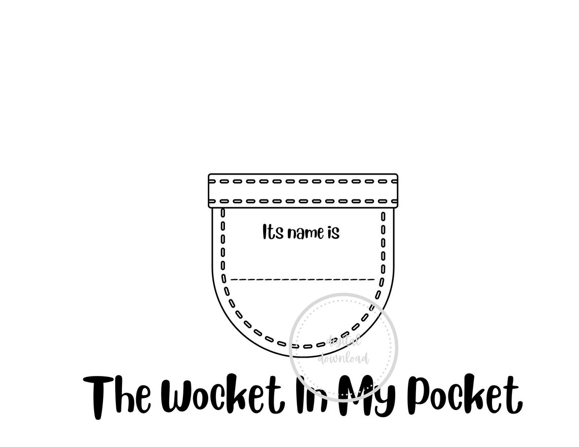 Wocket in My Pocket Printable Template - Etsy