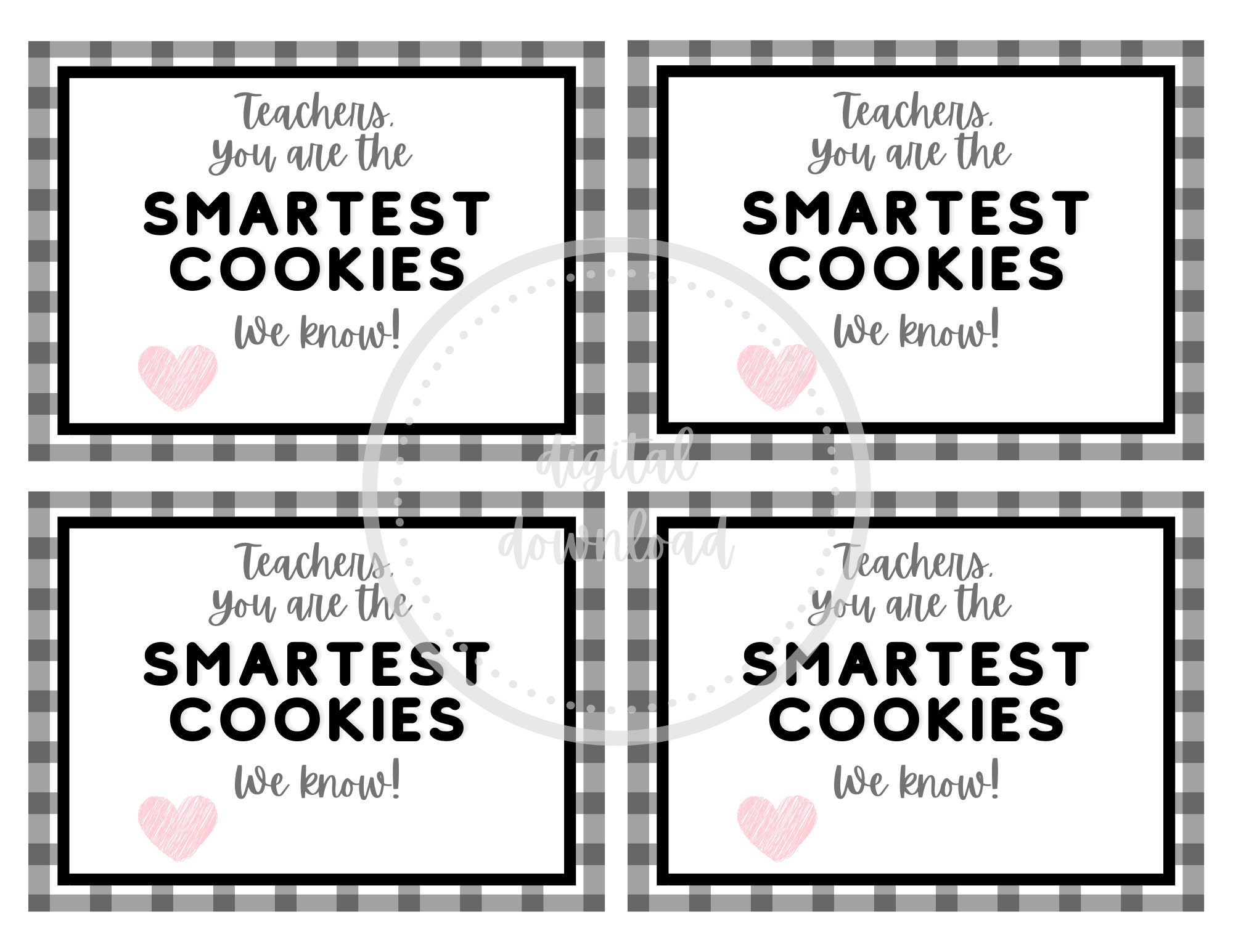 Printable Cookie Box Tags - Etsy