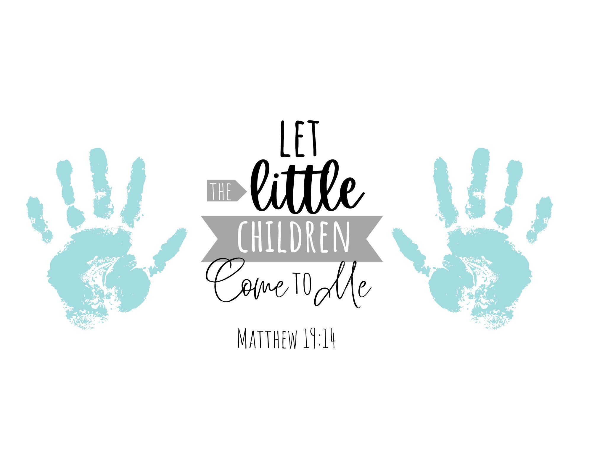 Let the Little Children Come to Me Printable Template - Etsy