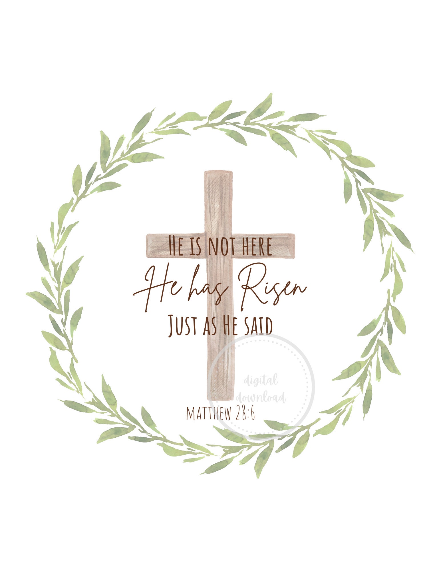 He is Risen Printable - Etsy