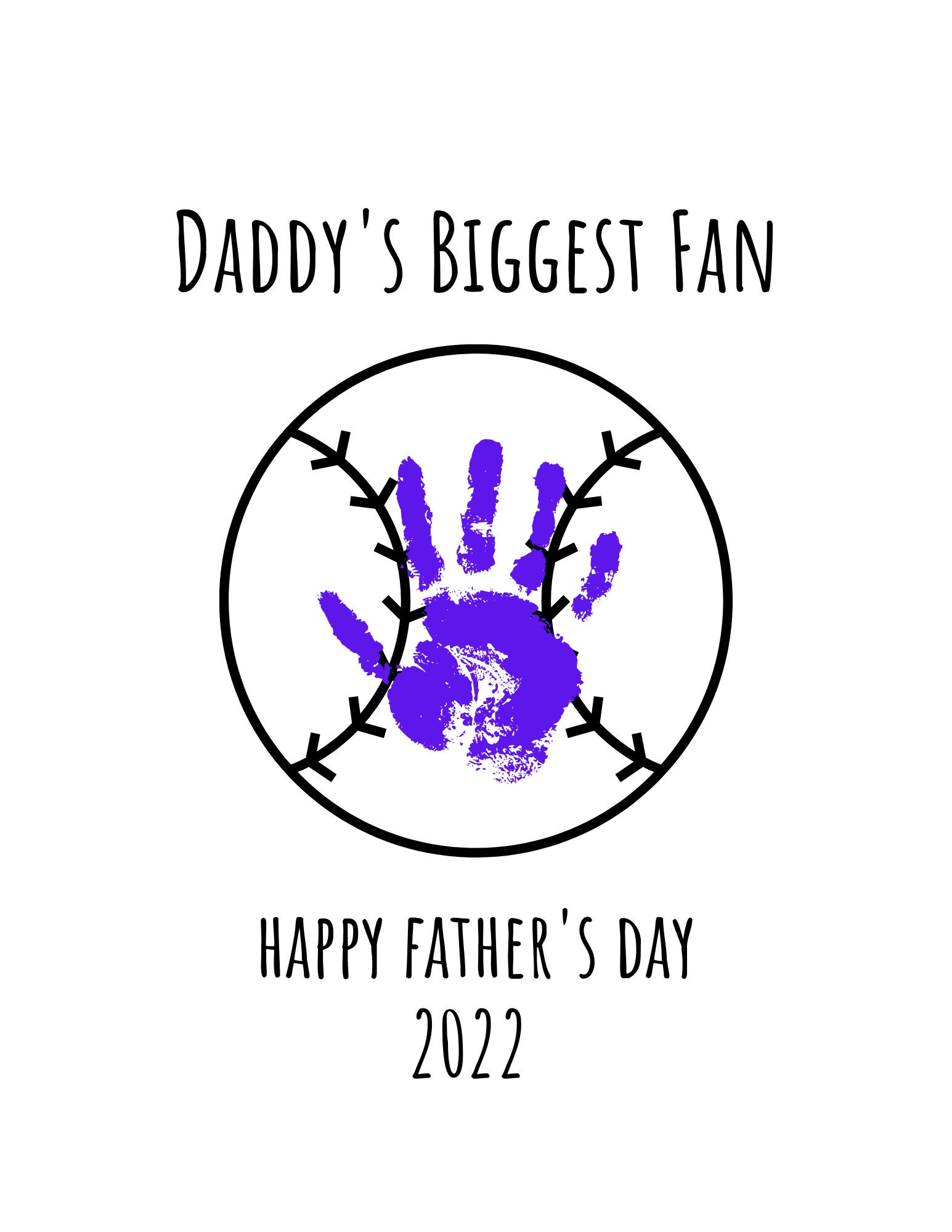 Father's Day Handprint Templates - Etsy