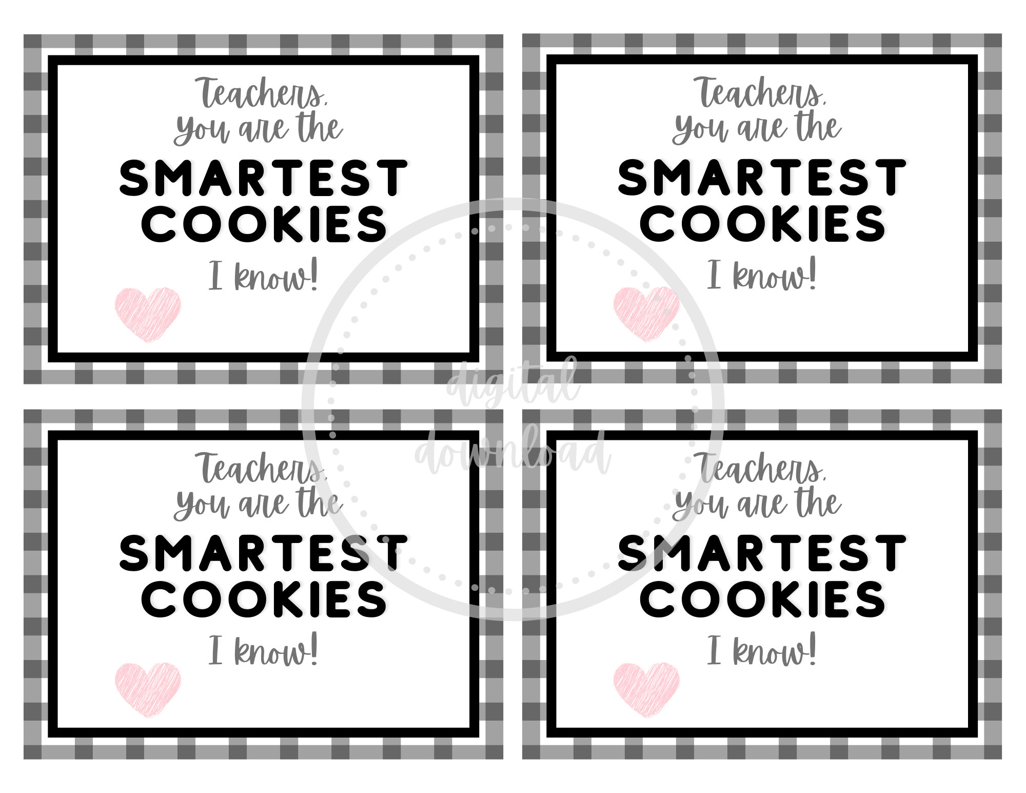 Printable Cookie Box Tags - Etsy