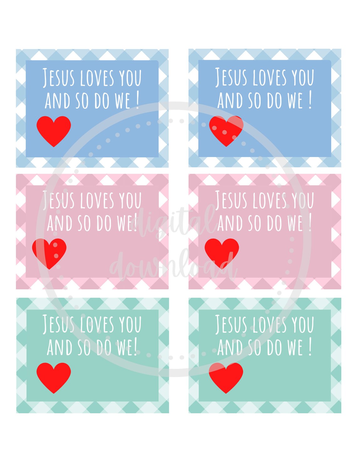 Jesus Loves You Valentines - Etsy