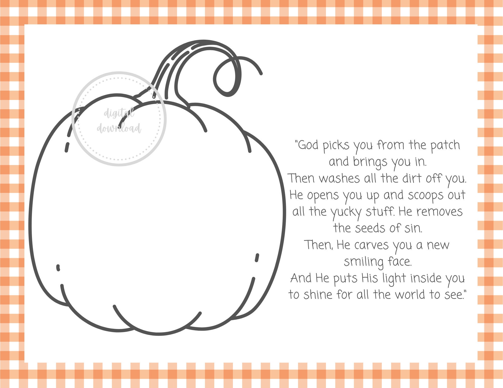 Being a Christian is Like Being a Pumpkin Handprint Craft - Etsy