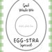God Made Me Egg-stra Special Photo Template - Etsy